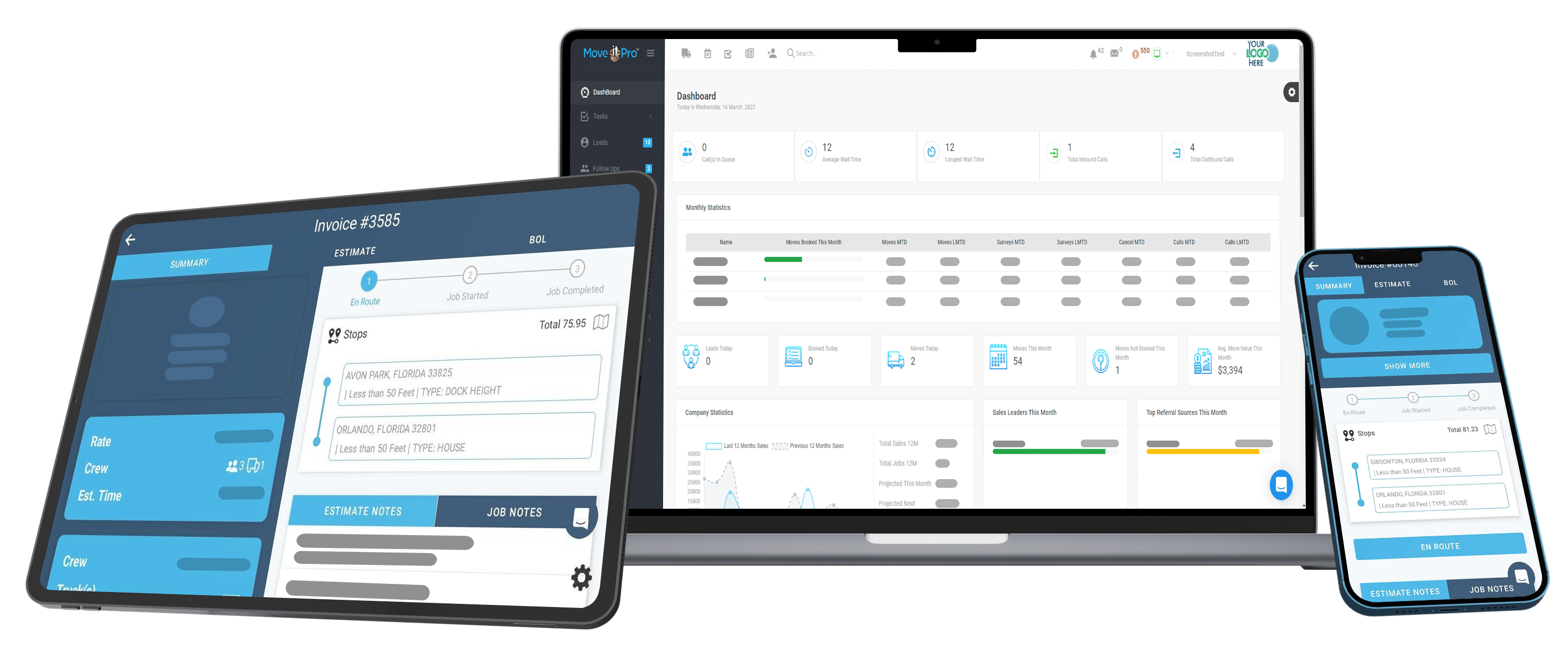 MoveitPro - Moving Company Software and CRM Tool for Movers